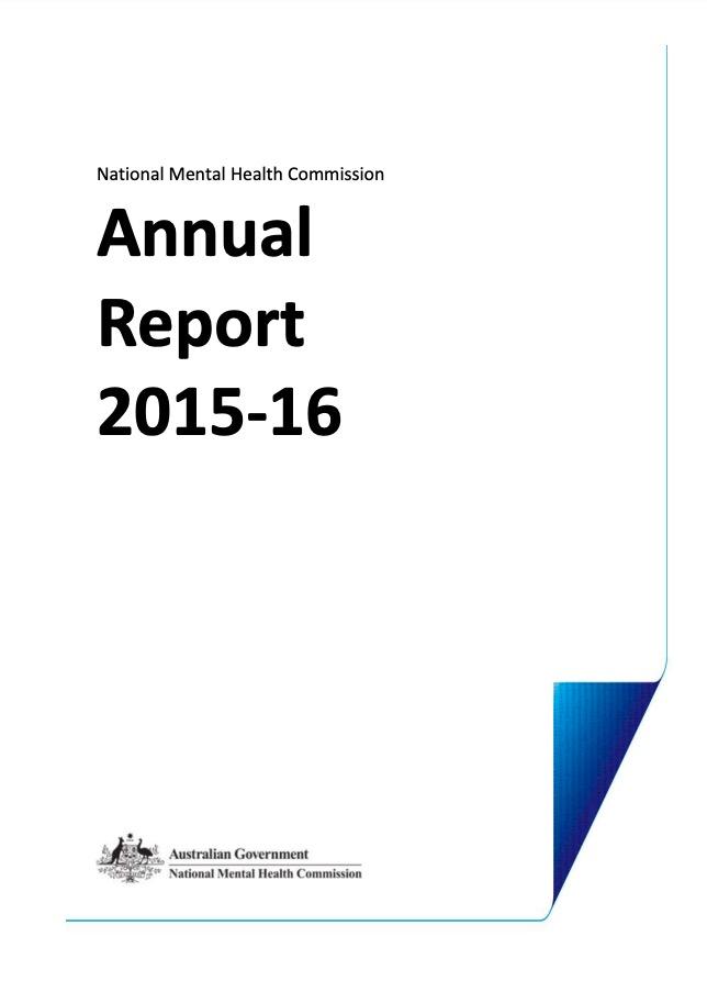 Annual Report 2015-16 | National Mental Health Commission Annual Report 2015-16 | National Mental Health Commission